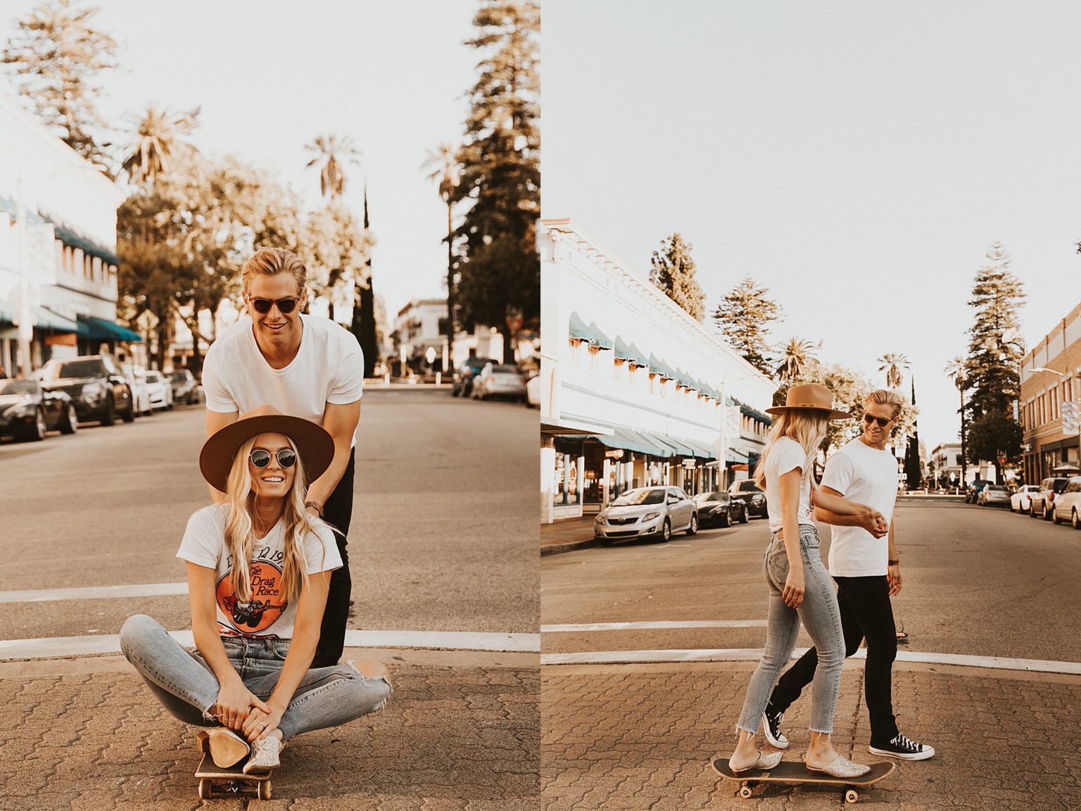 The Orange Circle Rooftop Couples Photoshoot |Chapman University, CA