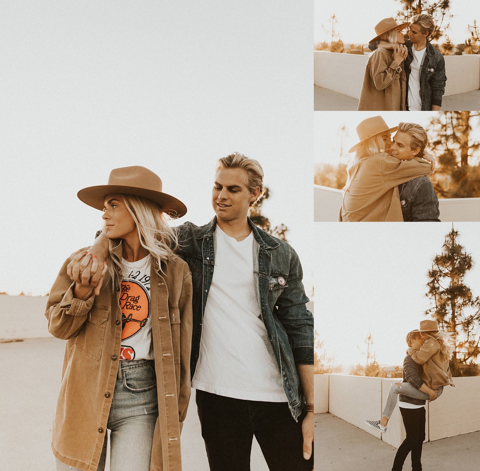 The Orange Circle Rooftop Couples Photoshoot |Chapman University, CA