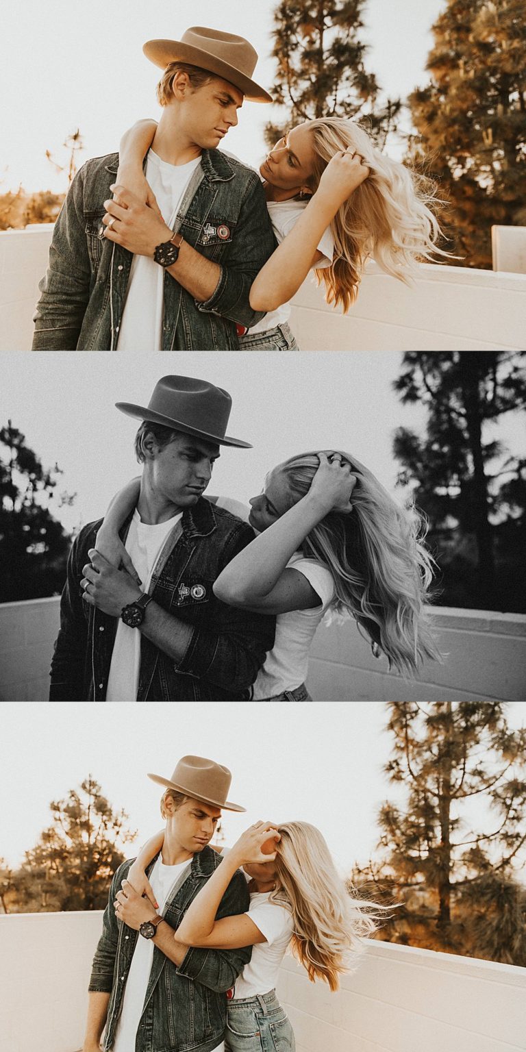 The Orange Circle Rooftop Couples Photoshoot |Chapman University, CA